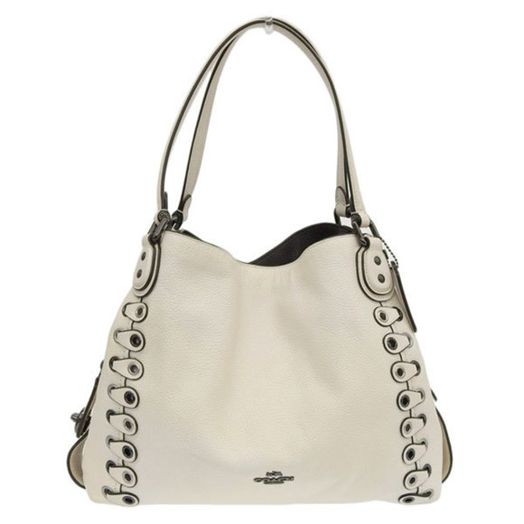 OTHERS | Bags | Coach Coach Leather Edie Shoulder Bag White | Poshmark